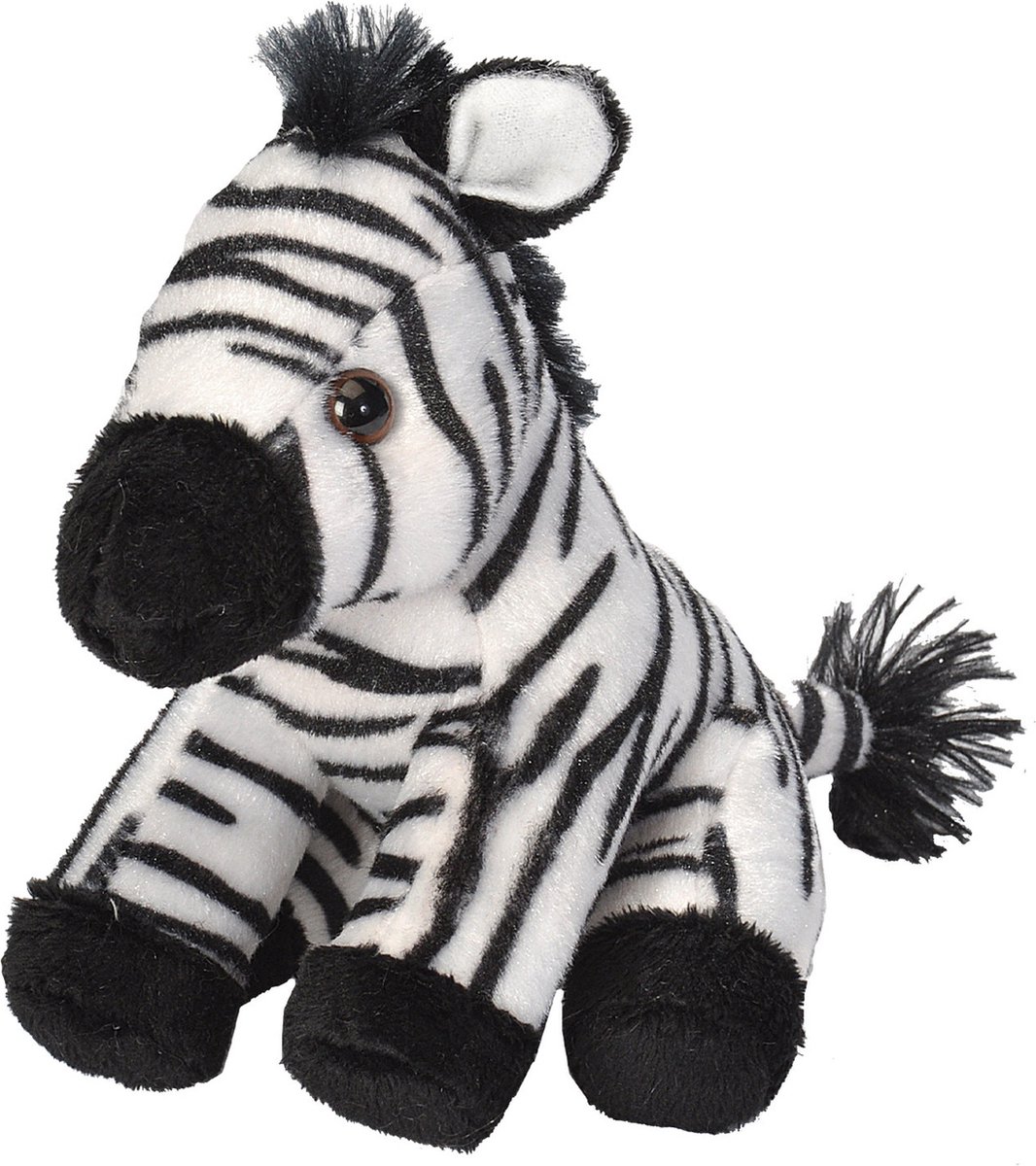 Wild Republic Knuffel Zebra Junior 13 Cm Pluche Zwart/wit | bol.com
