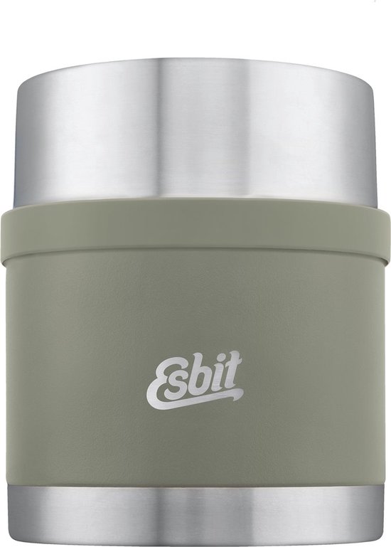 Esbit Sculptor Thermos Voedselcontainer - 500 ml - RVS - Steen Grijs ...