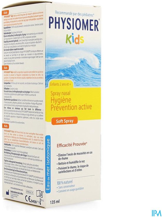 Physiomer Kids Soft Spray - Neusdouche - 135 ml | bol.com