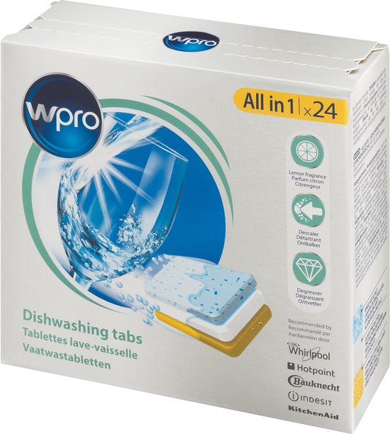 WPRO - Vaatwassertabletten all-in-1 - 24 stuks | bol