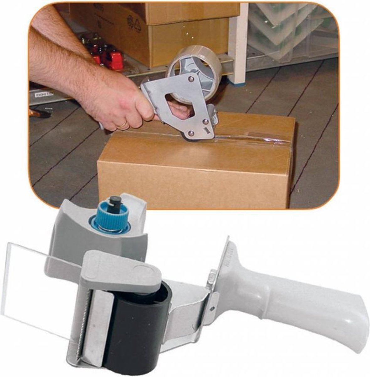 Benson Tape Dispenser - Taperoller Inclusief 2 Rollen Tape van 15 meter ...