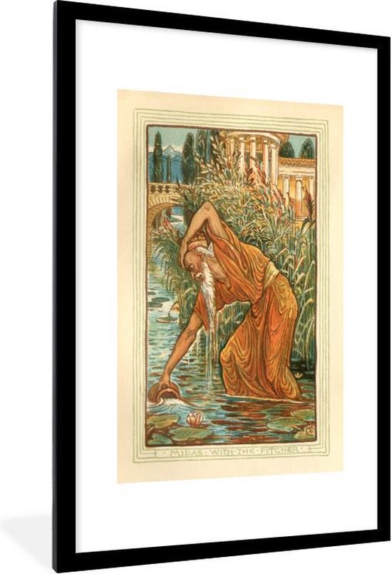 Fotolijst incl. Poster - koning Midas - 80x120 cm - Posterlijst | bol.com