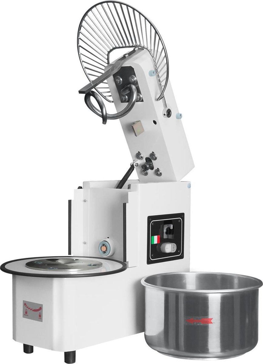 Deegmixer - 22 liter / 18 kg - 2 snelheden - afneembare kom en ...