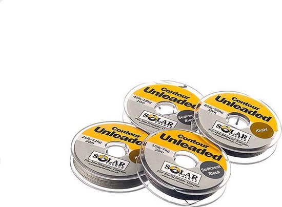 Solar Unleaded Spliceable Leader - Sediment Black - 40lb - 10m - Zwart ...