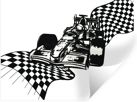 Muurstickers - Sticker Folie - Een racewagen uit de Formule 1 met een ...