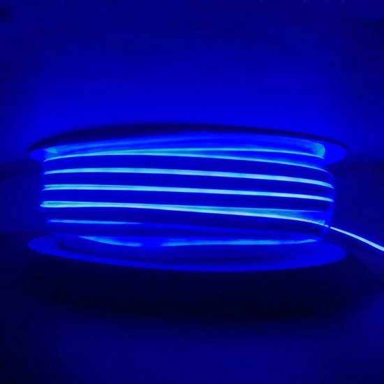 Flexibele Neon LED Blauw 24V 50M IP65 120LED / m - Blauw licht - Overig ...