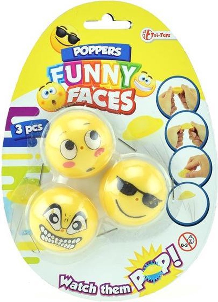 Toi Toys Emoticon poppers 3 stuks | bol.com
