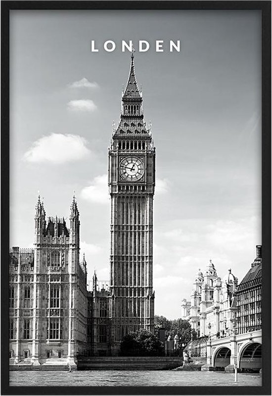 MINUSTO Poster - Londen - 59.4 X 42 Cm - Wit | bol.com