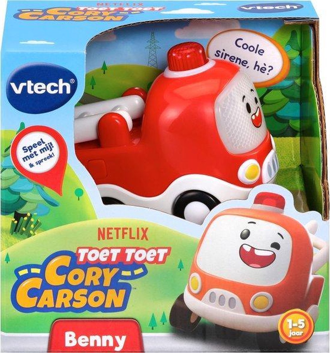 VTech Toet Toet Cory Carson Benny Brandweerauto - Speelfiguur | bol.com