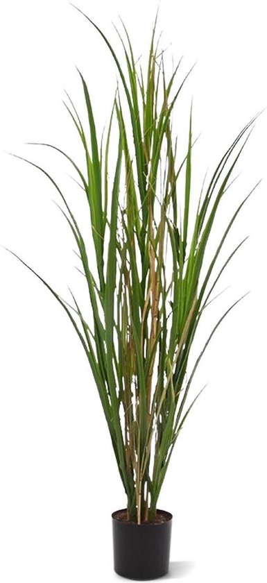 Kunst Rietgras plant deluxe 120cm - groen - UV bestendig | bol