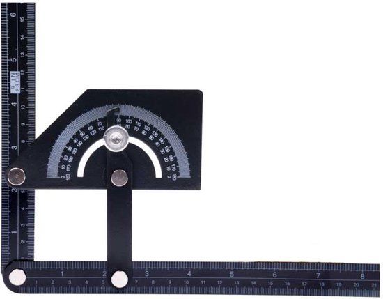 Work Plus Super Hoekmeter - 500 mm. - Meetbereik 0 t/m 180 Graden | bol.com