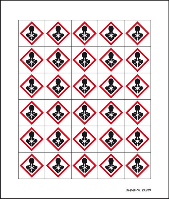 Minisymbool GHS08 gezondheidsgevaar, sticker | bol