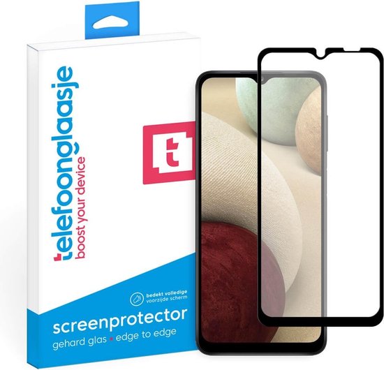 Telefoonglaasje Screenprotector Samsung Galaxy A12 - Volledig Dekkend - Geschikt voor... | bol