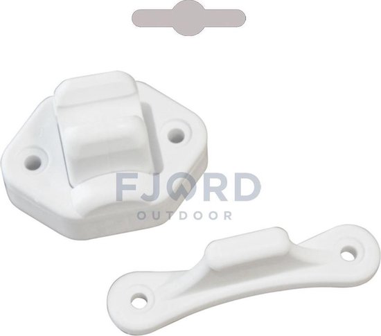 Deurvanger 2-delig Beweegbaar Wit 9mm | bol