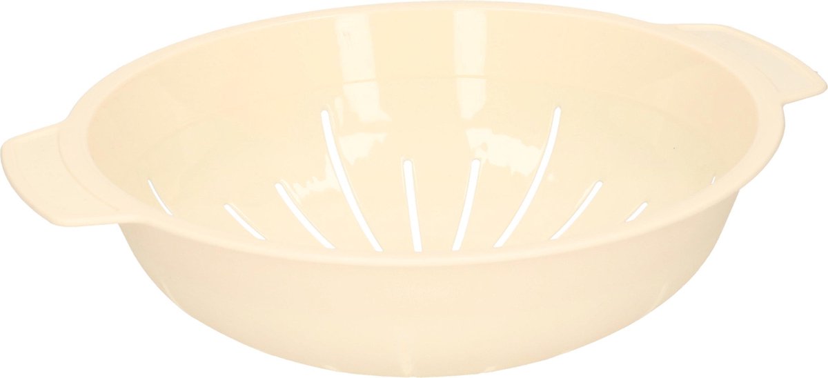 Stevig Kunststof vergiet in het beige 30 x 25 x 8 cm - Laag model ...