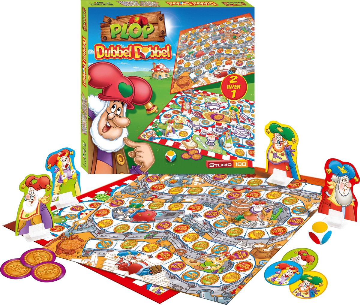 Kabouter Plop dobbelspel - Dubbel Dobbel - 2 in 1 spel | Games | bol