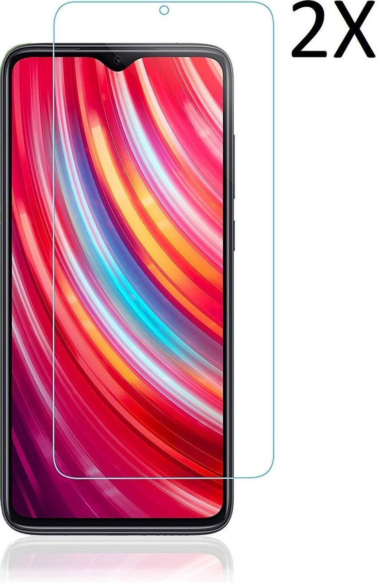 bol.com | Xiaomi Redmi Note 8 Pro Screenprotector 2 Pack / Tempered Glass