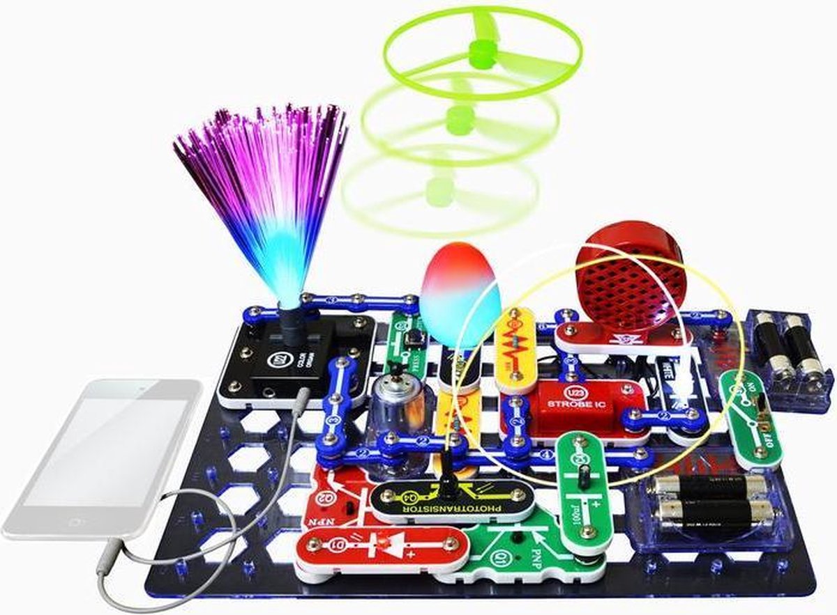 Snap Circuits Light Elektronica Speelkit Met Meer Dan 175 Leuke STEM ...