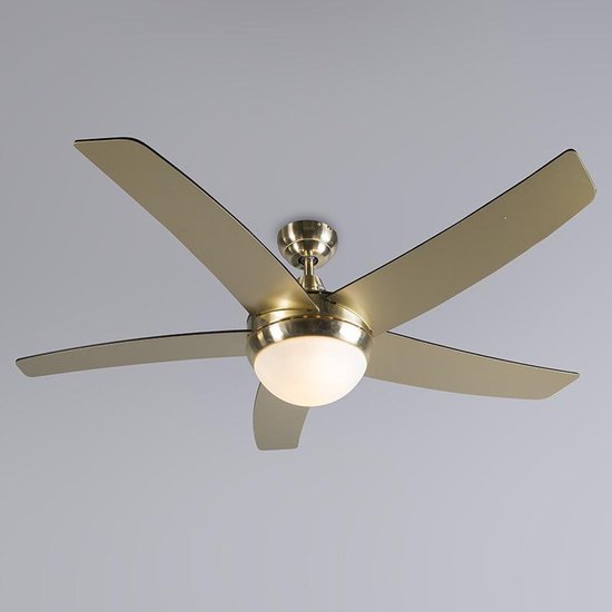 QAZQA cool - Moderne Plafondventilator met lamp en afstandsbediening ...