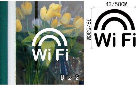 3D Sticker Decoratie Gratis WiFi en Welkom Vinyl Sticker Decalbord voor ...