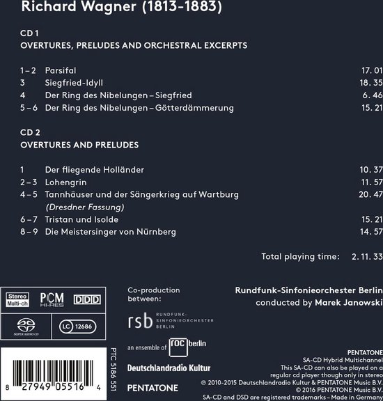 Marek Janowski - Overtures, Preludes and Orchestral Excerpts (Super ...