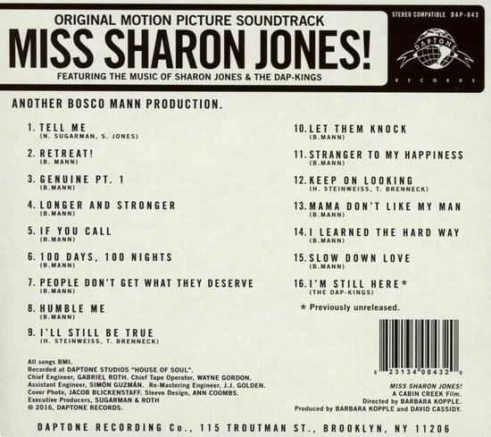 Miss Sharon Jones! (Ost), Sharon Jones & The Dap-Kings | CD (album ...