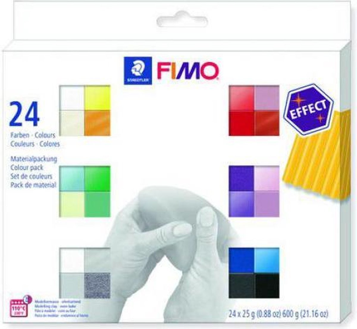 STAEDTLER Fimo Effect set - colour pack 24 st 8013 C24-1 / 24x25gr ...