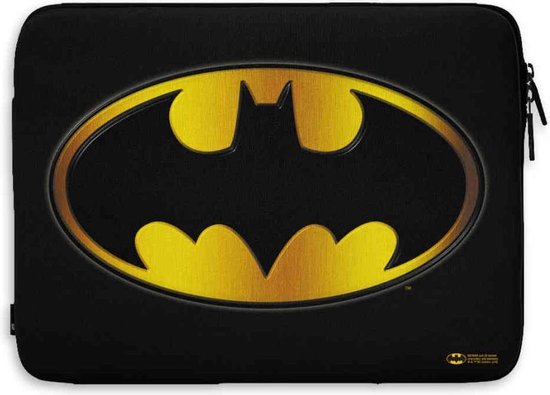 DC COMICS - Laptop Sleeve 15 Inch - Batman Gold Logo | bol