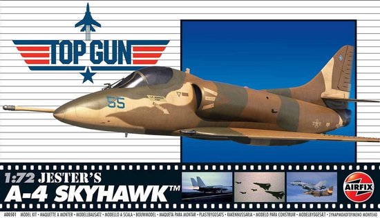 1:72 Airfix 00501 Top Gun Jester’s A-4 Skyhawk Plastic kit | bol.com