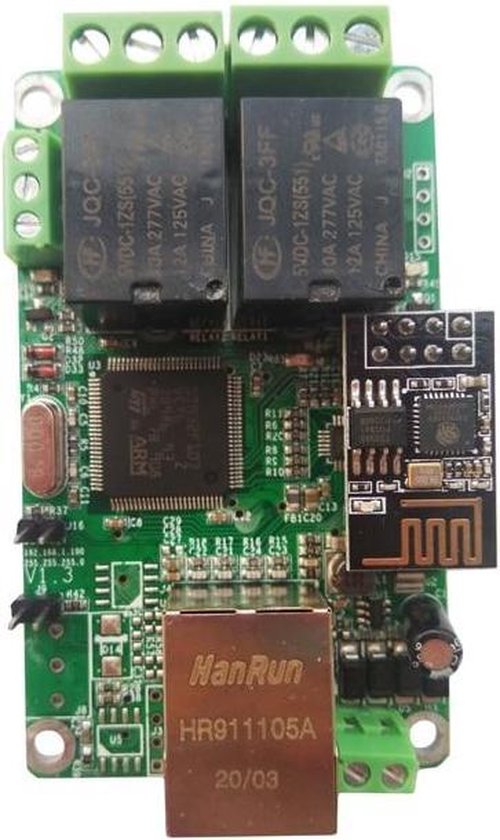 Ethernet relais netwerk wifi schakelaar modbus, mqtt tcp udp web http schema taak kan... | bol.com
