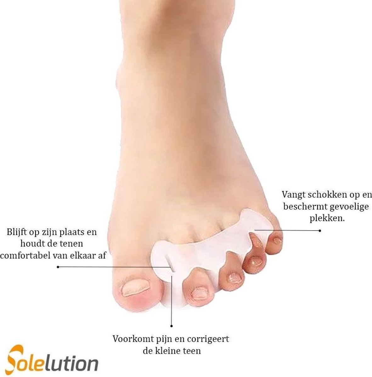 Solelution - Tenenspreider voor alle tenen (Per paar) | bol