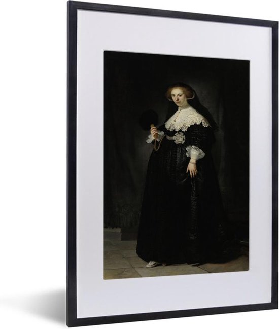Fotolijst incl. Poster - Het huwelijksportret van Oopjen Coppit ...