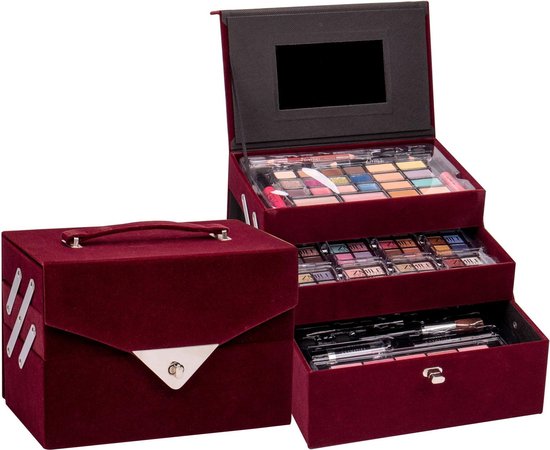 Schminkkoffer Beauty Case Velvety Set 74 Teilig | bol