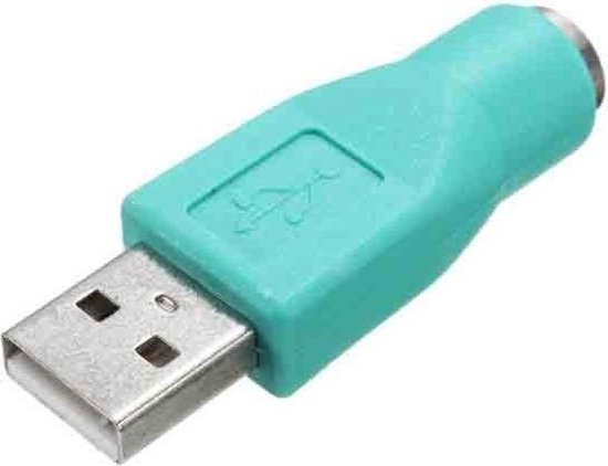 Usb male naar ps / 2 female adapter converter usb connector voor pc ...