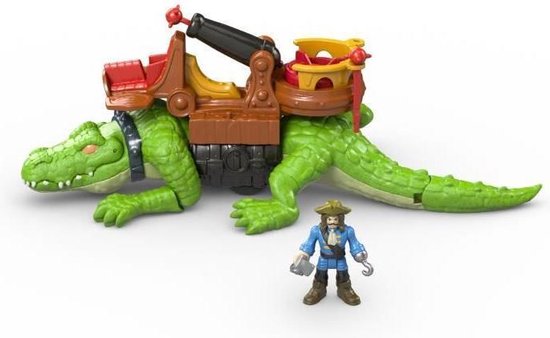 FISHER-PRIJS Imaginext Crocodile and Captain Hook - 3 jaar en + | bol.com