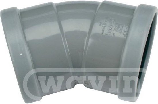 Wavin PVC manchet bocht 30° 125 mm mof/mof | bol