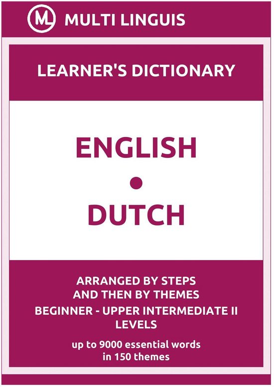 Dutch Language Dictionaries - English-Dutch Learner's Dictionary ...