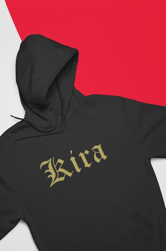 KIRA Sierletters Death Note Hoodie - Zwart - Yagami Light - Manga ...