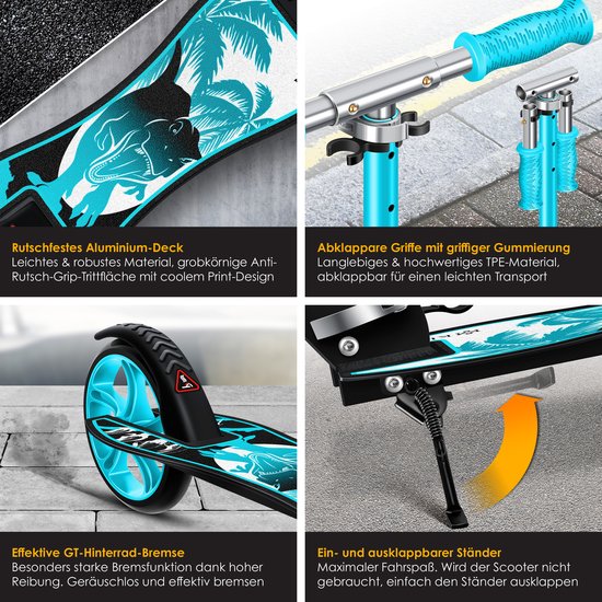 KESSER® Kinderstep Scooter | Opvouwbare Scooter voor Kinderen ...