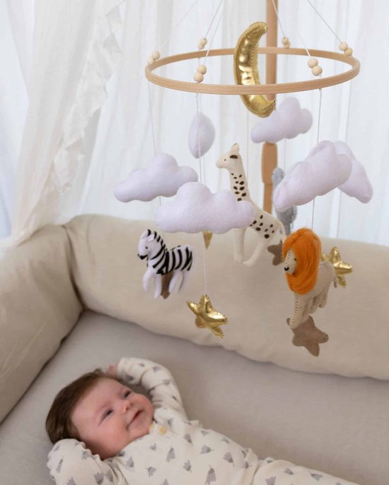 Complete set safari muziekmobiel (Mobiel + Arm + Box) - muziek mobiel ...