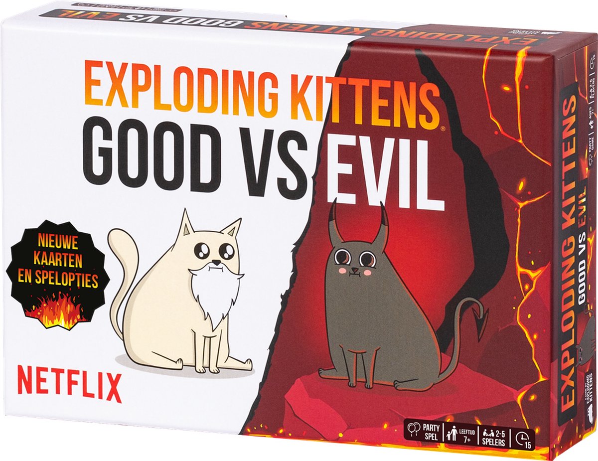 Exploding Kittens - Good vs. Evil - Nederlandstalig Kaartspel | Games | bol