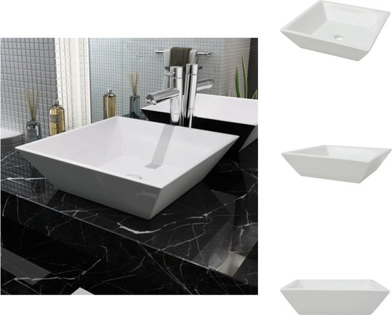 vidaXL Wastafel - Wastafels - Wasbak - Wasbakken - Wastafel vierkant ...