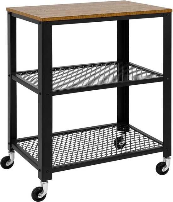 Keukentrolley - Industrieel Design - Hoogwaardige kwaliteit - 60 x 40 x ...