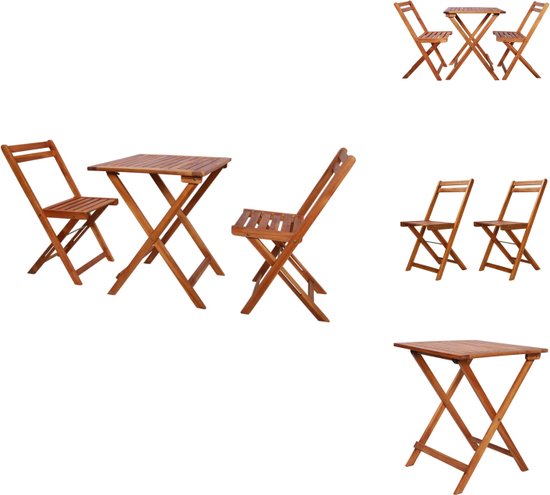 vidaXL Bistro Set - Bistro Sets - Houten Bistroset - Houten Bistrosets ...