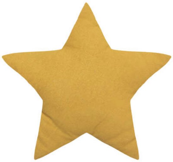 decoratie kussen ster geel - kinderkamer - accessoire - ster ...