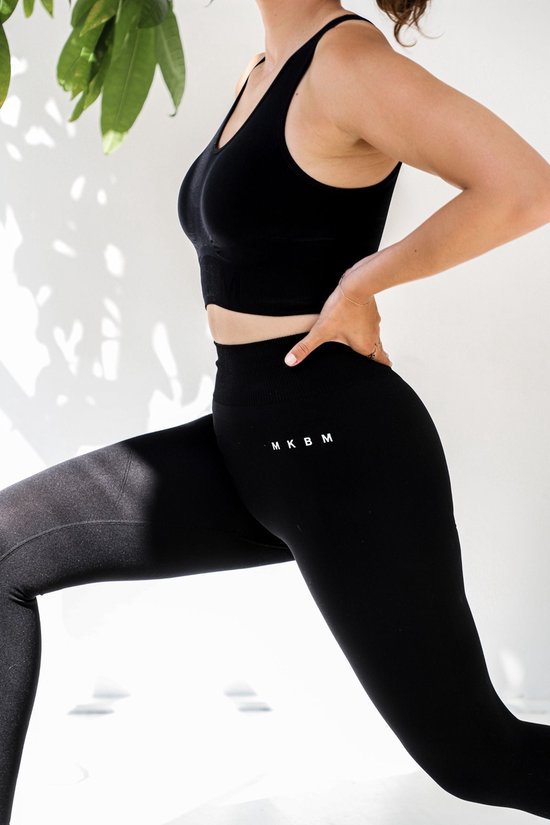 MKBM Seamless Sports Legging Zwart - Maat: S | bol