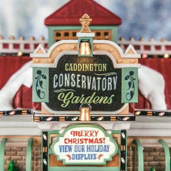 Lemax - Caddington Conservatory Gardens, With 4.5v Ad - Kersthuisjes ...