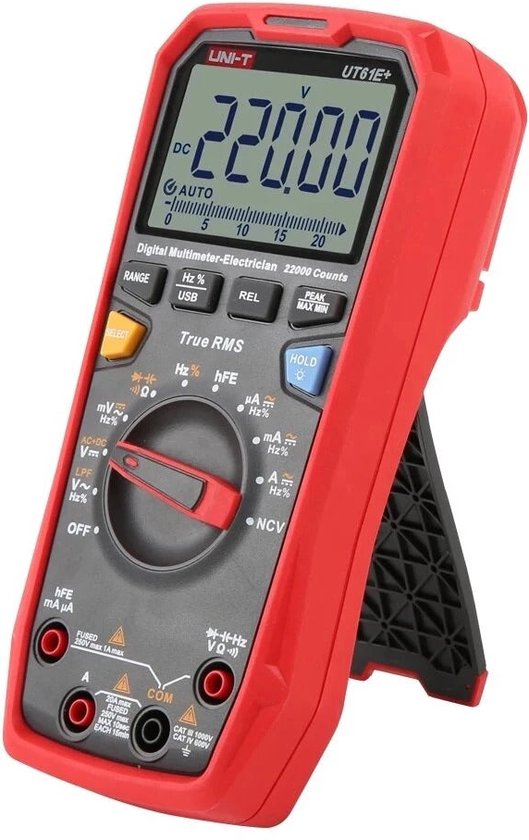 UNI -T UT61E+ - Multimeter - True RMS - USB -communicatie - Inputbescherming - NCV | bol