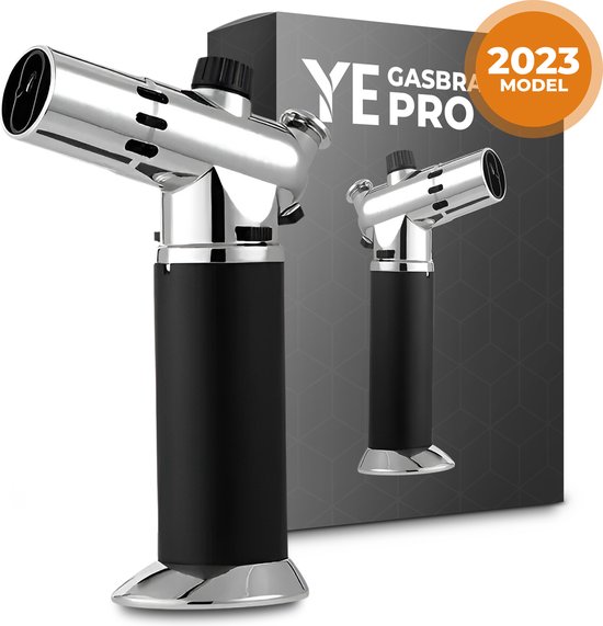 YE Professionele Gasbrander - Crème Brûlée Brander - Butaan - Navulbaar ...