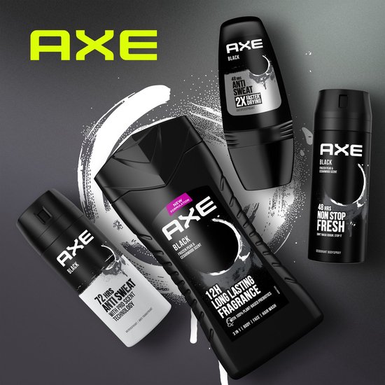 Axe Black 3-in-1 Douchegel - 250 ml - Voordeelverpakking 24 stuks | bol